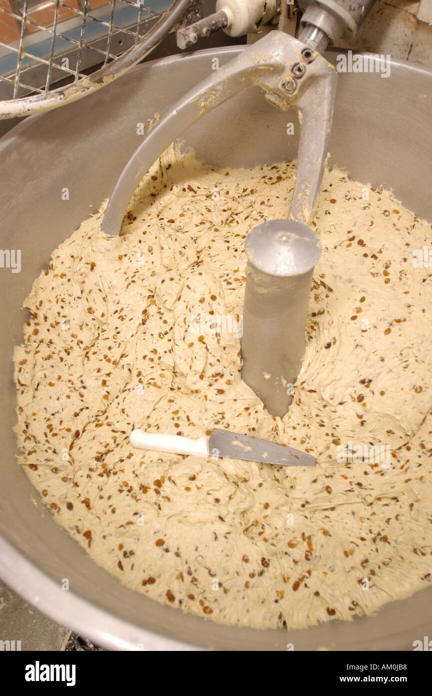 An industrial size mixer preparing a batter or dough Stock Photo - Alamy