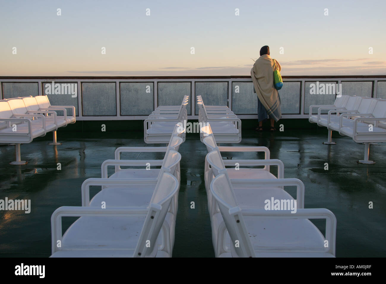 The inter island ferry, Interislander, in the Cook Strait which ...