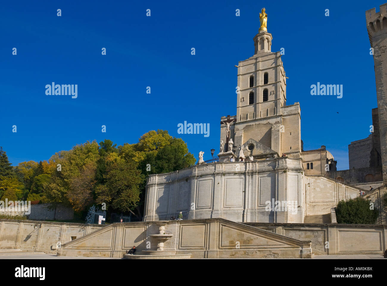 Notre-Dame-des Doms, Cathedrale, Avignon, Provence-Alpes-Cote d Azur ...
