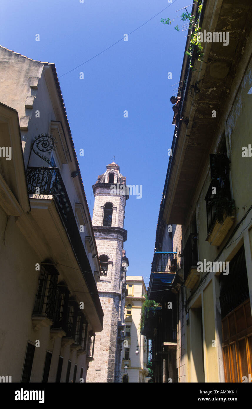 Narrow streets and Spanish Colonial architecture in the Old City of ...