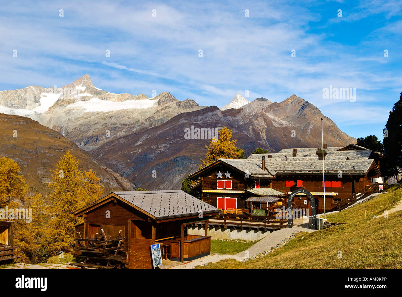 Riffelalpe, Alpin hut, Zermatt, Valais, "Wallis", Switzerland Stock ...