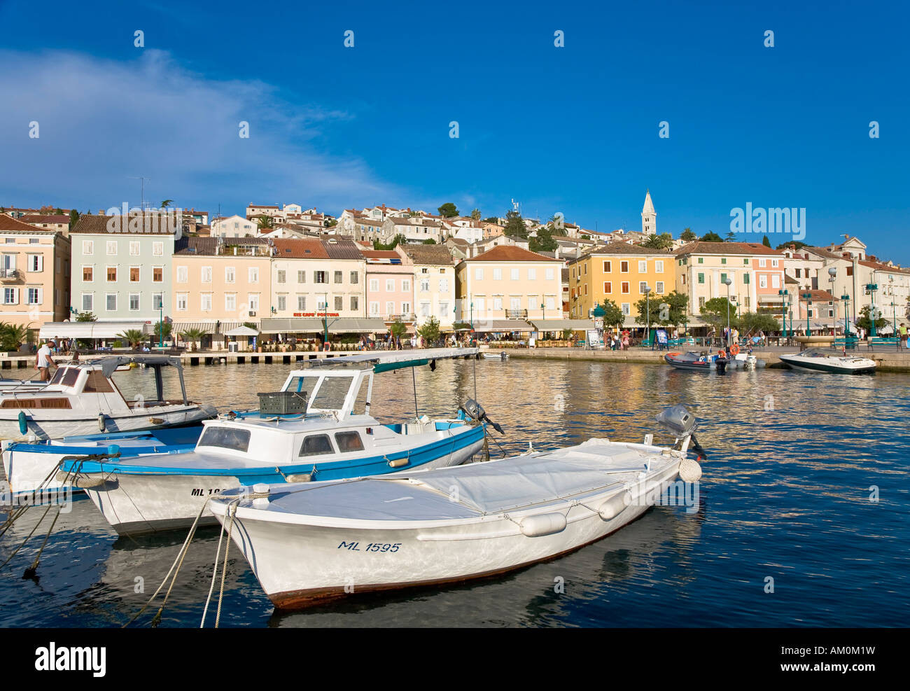 Harbour of Mali Losinj, island Losinj, Primorje - Gorski kotar, Croatia ...