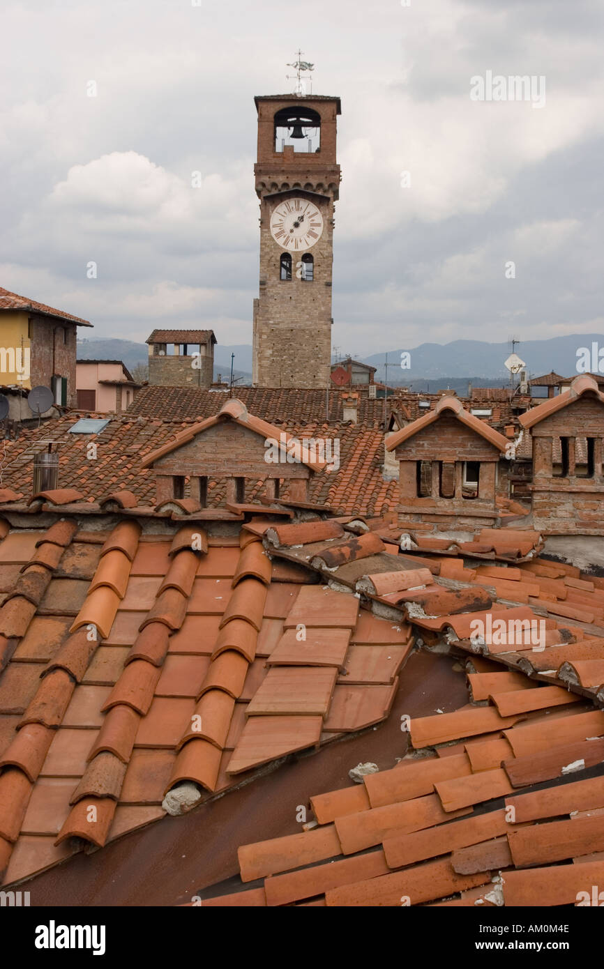 Clock Tower, Lucca Toscana Stock Photo - Alamy
