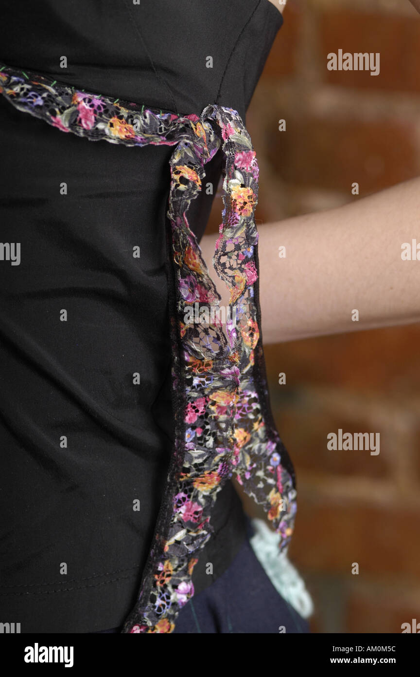 A woman wearing her own designs Stock Photo - Alamy