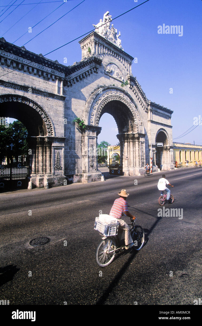 Entrance Gates to the Cemetario de la Crisotbal Colon, where many of ...