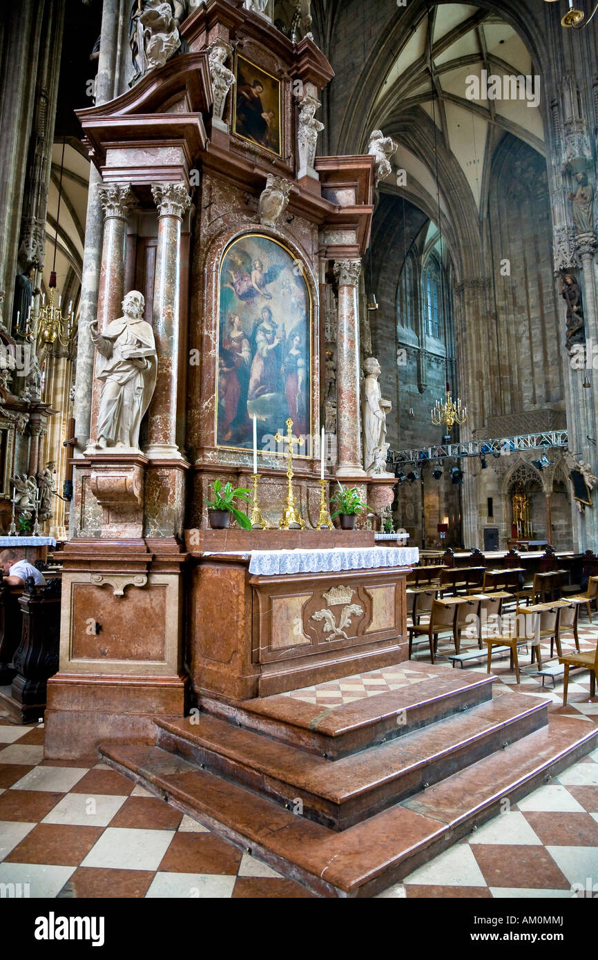 Interior view Stephansdom Vienna Austria Stock Photo - Alamy
