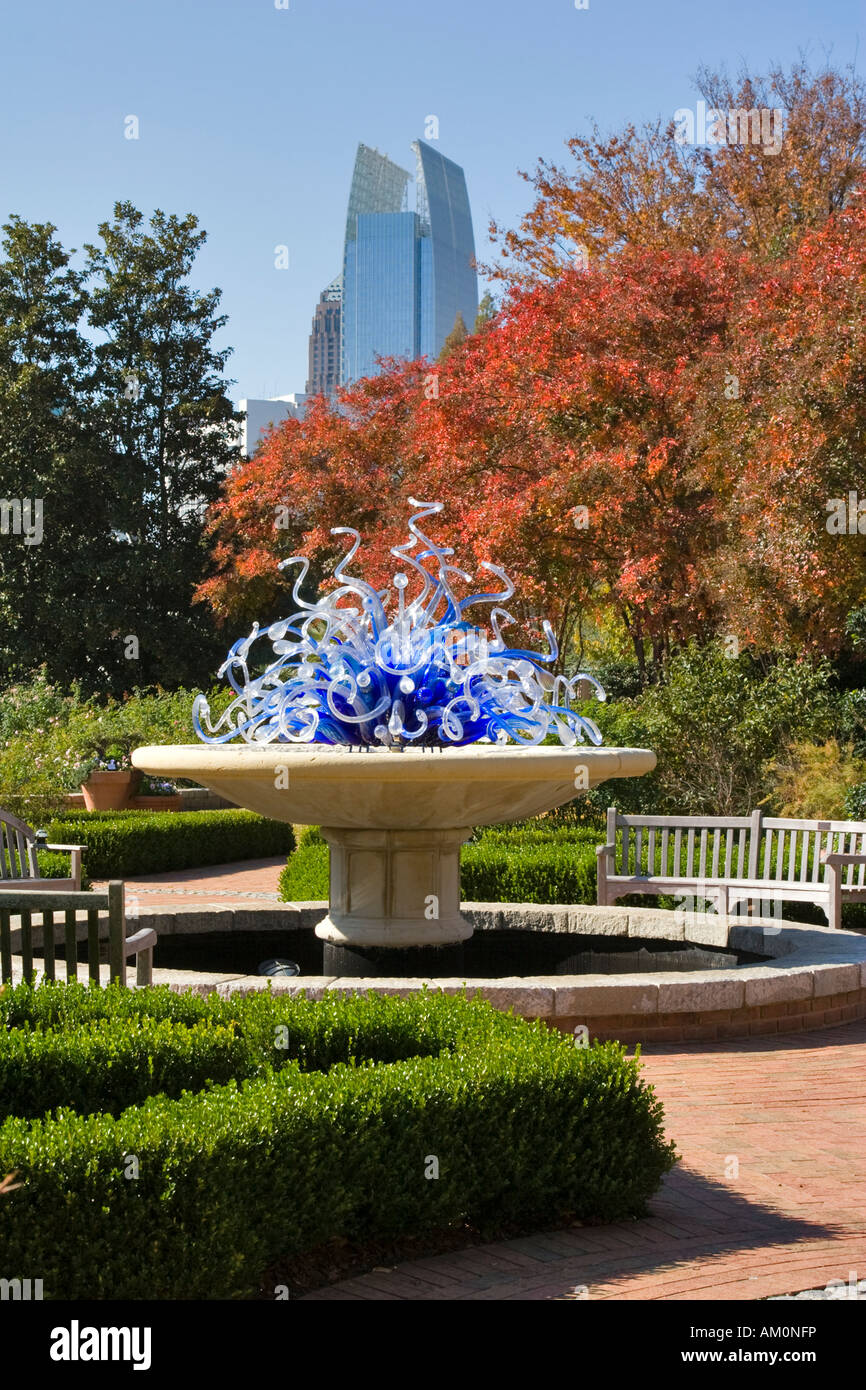 Chihuly glass fountain Atlanta Botanical Gardens Stock Photo - Alamy