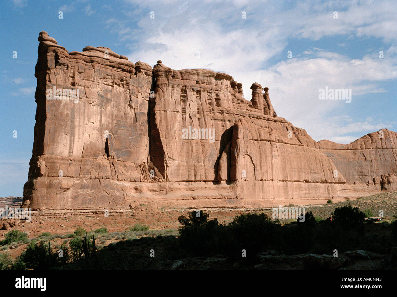 North America USA Utah Arches National Park The Tower of Babel rock ...