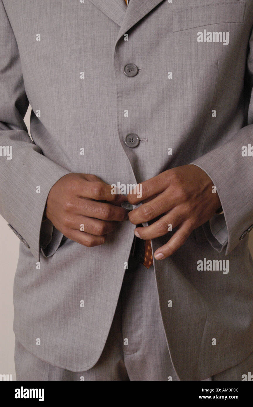 jacket suit business suit unbutton Stock Photo - Alamy