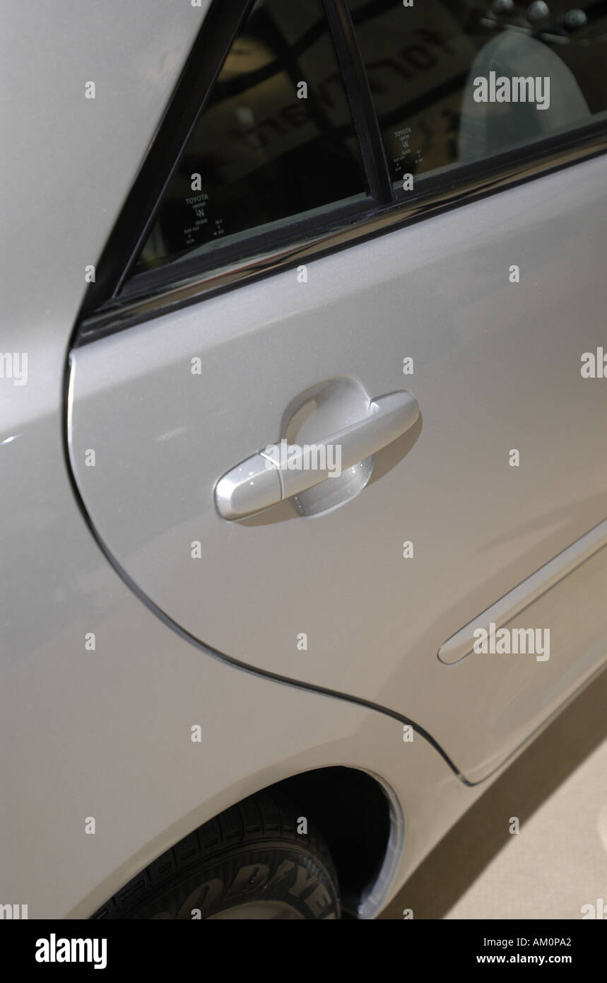 Car door door handle lever door handle vehicle wheel arch Stock Photo ...