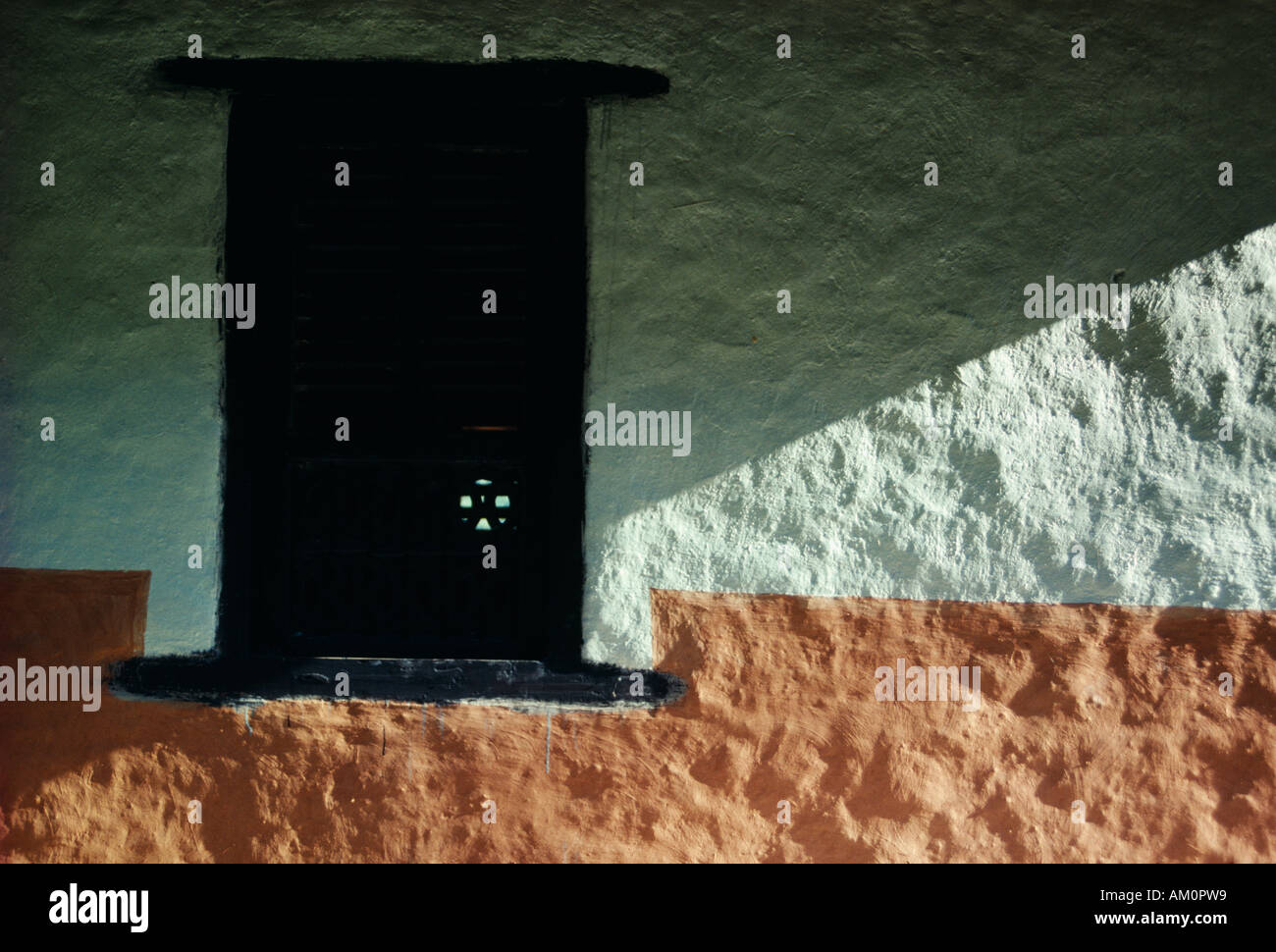 NEPAL South Asia Architectural Detail Window of colourful Rai house in ...