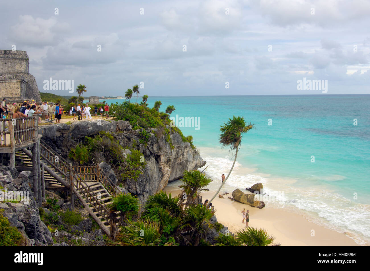 The Templo de Estela at Tulum Stock Photo - Alamy