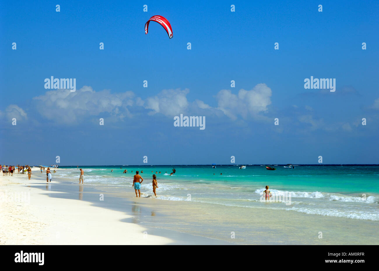 Tulum beach in Mexico Stock Photo - Alamy