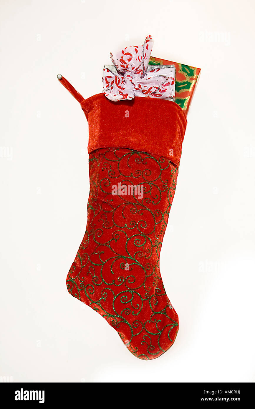 Christmas stocking filled presents hi-res stock photography and images ...