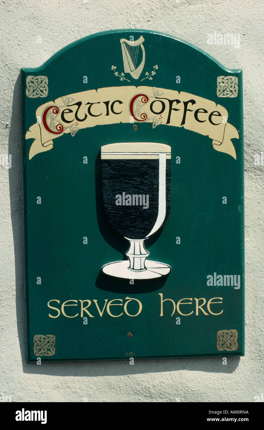 Irish Coffee Sign High Resolution Stock Photography and Images - Alamy