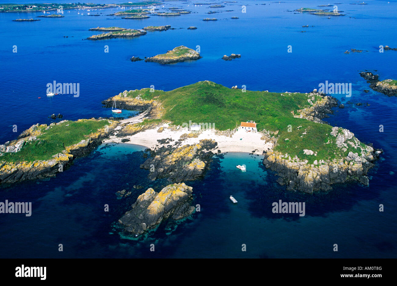 Chausey islands aerial view hi-res stock photography and images - Alamy