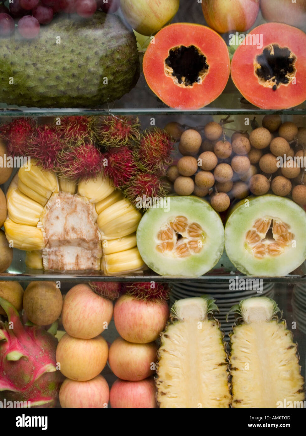 tropical fruit shake Stock Photo - Alamy