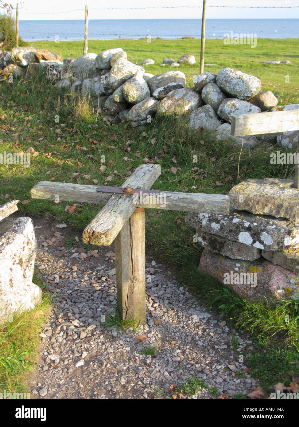 Wooden turnstile hi-res stock photography and images - Alamy