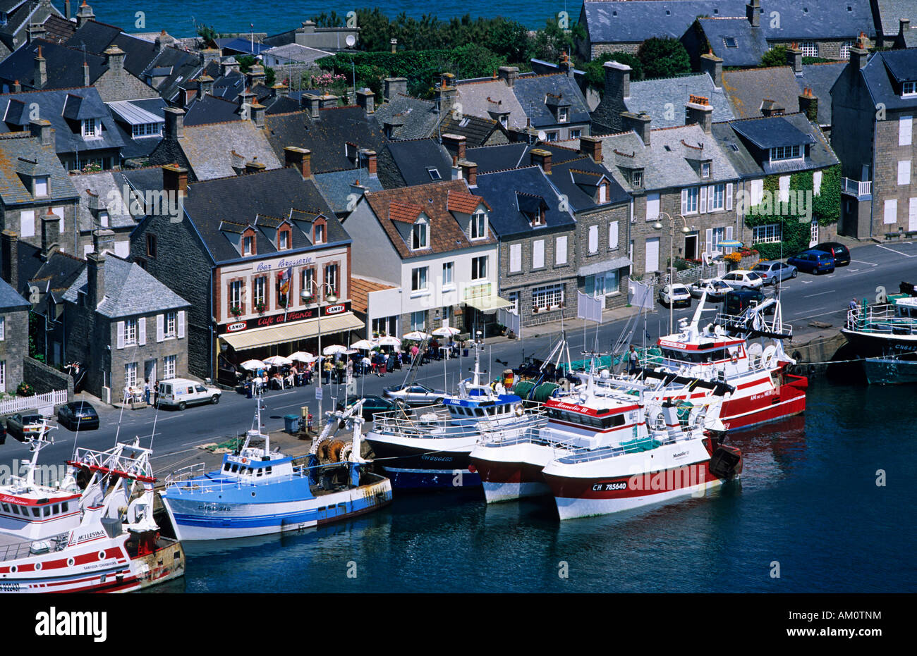 France, Manche, Cotentin, Eastern coast, Barfleur village, labelled Les ...