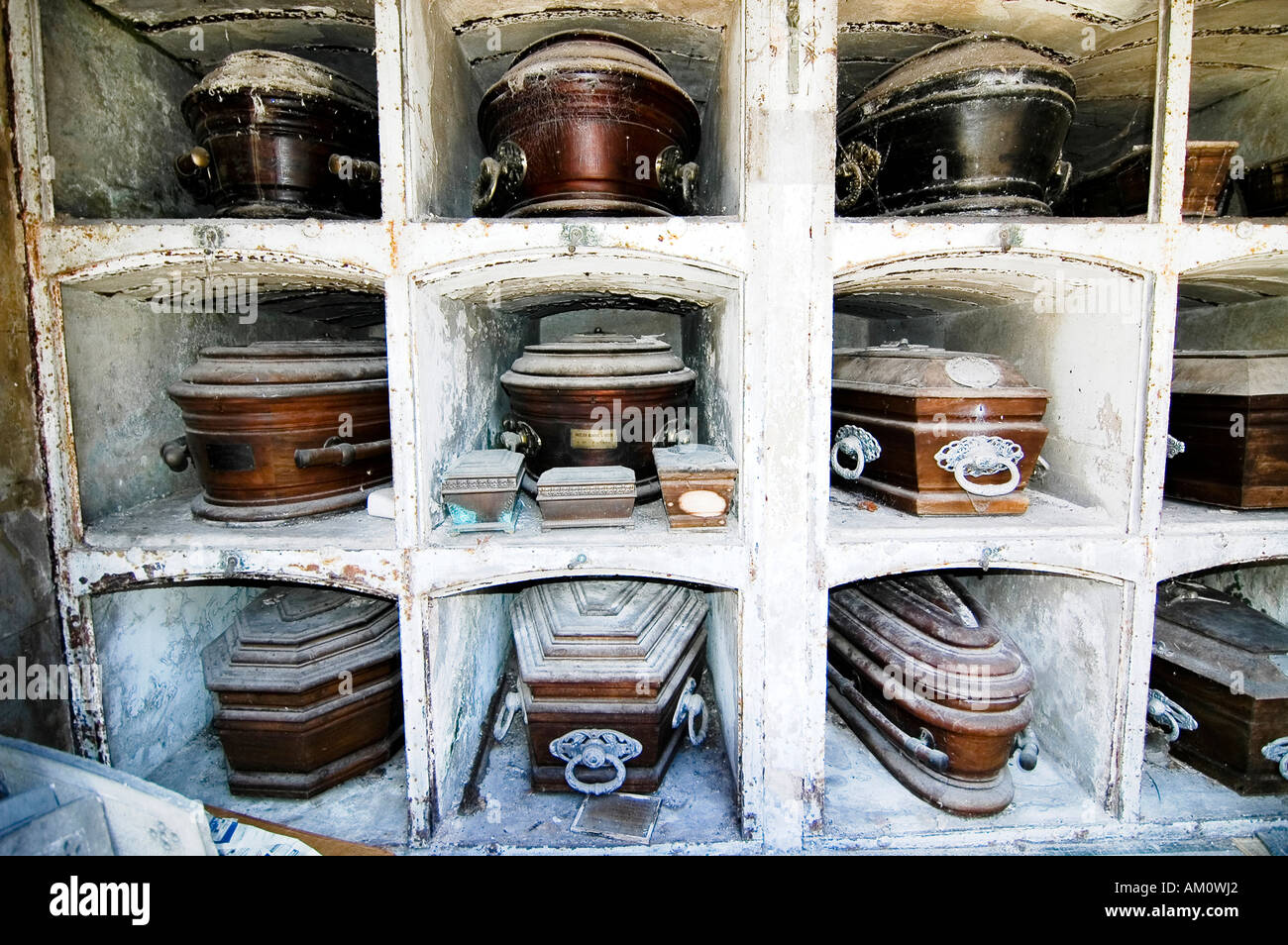 Coffins, Recoleta Cemetery, Buenos Aires, Argentina Stock Photo - Alamy