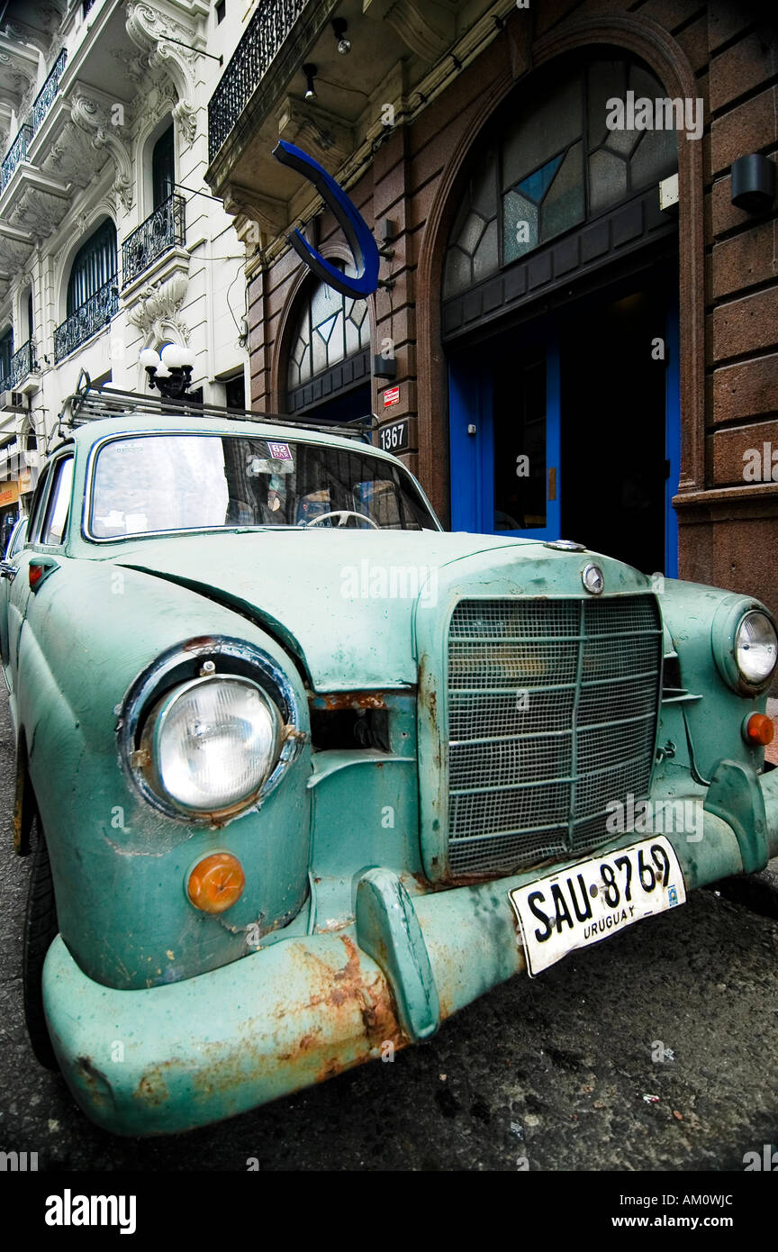Vintage car in Montevideo Uruguay Stock Photo - Alamy