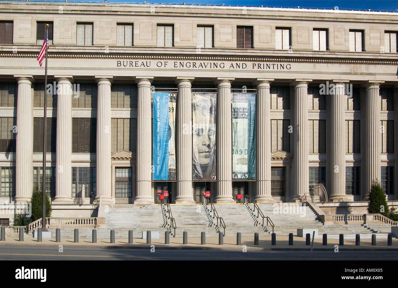 Exterior of the Bureau of Engraving and Printing building at Washington ...