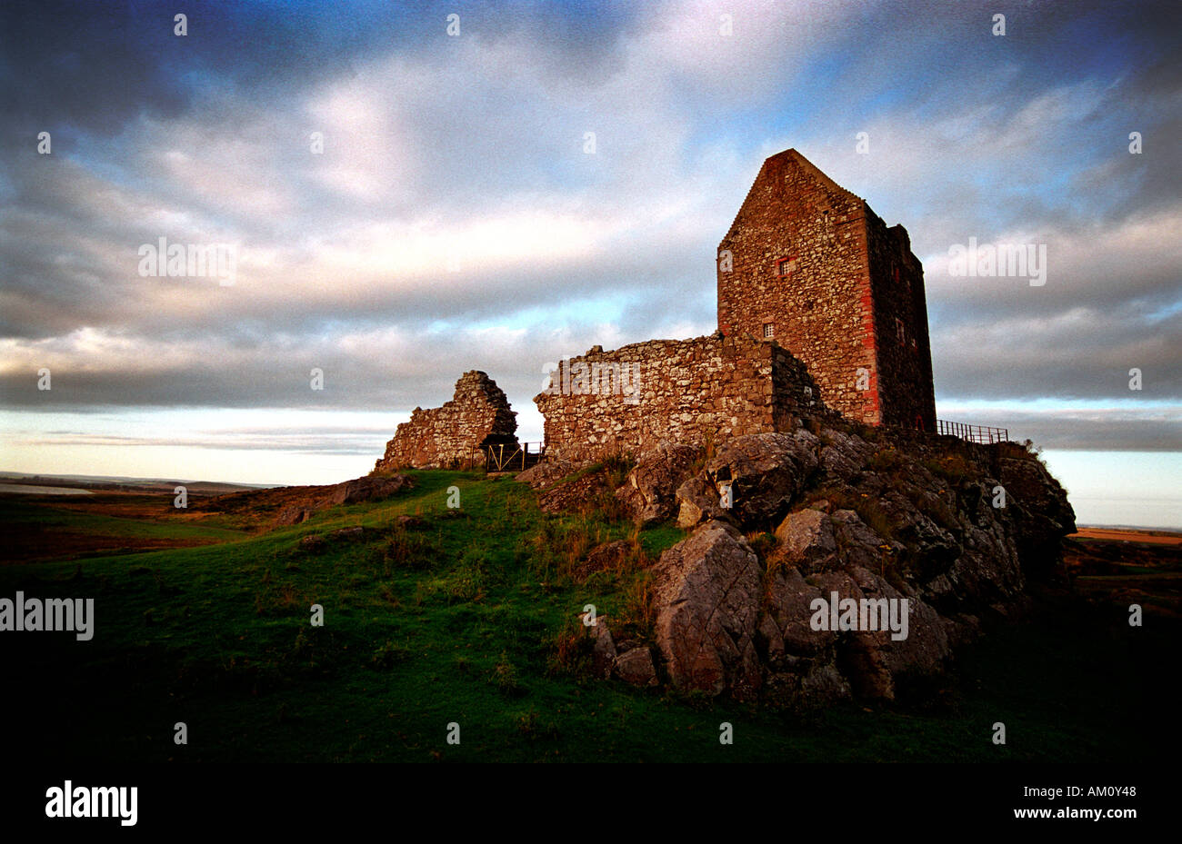 Smailholm Tower one of the famous Peel towers in the Scottish Borders ...