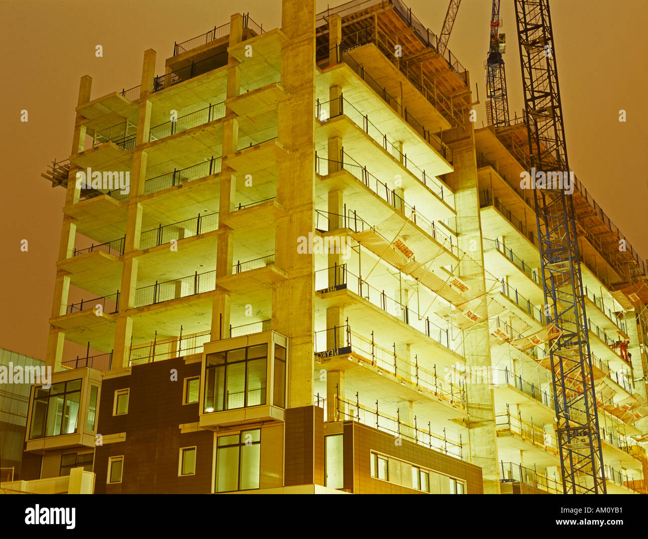 Building under Construction Manchester Stock Photo - Alamy