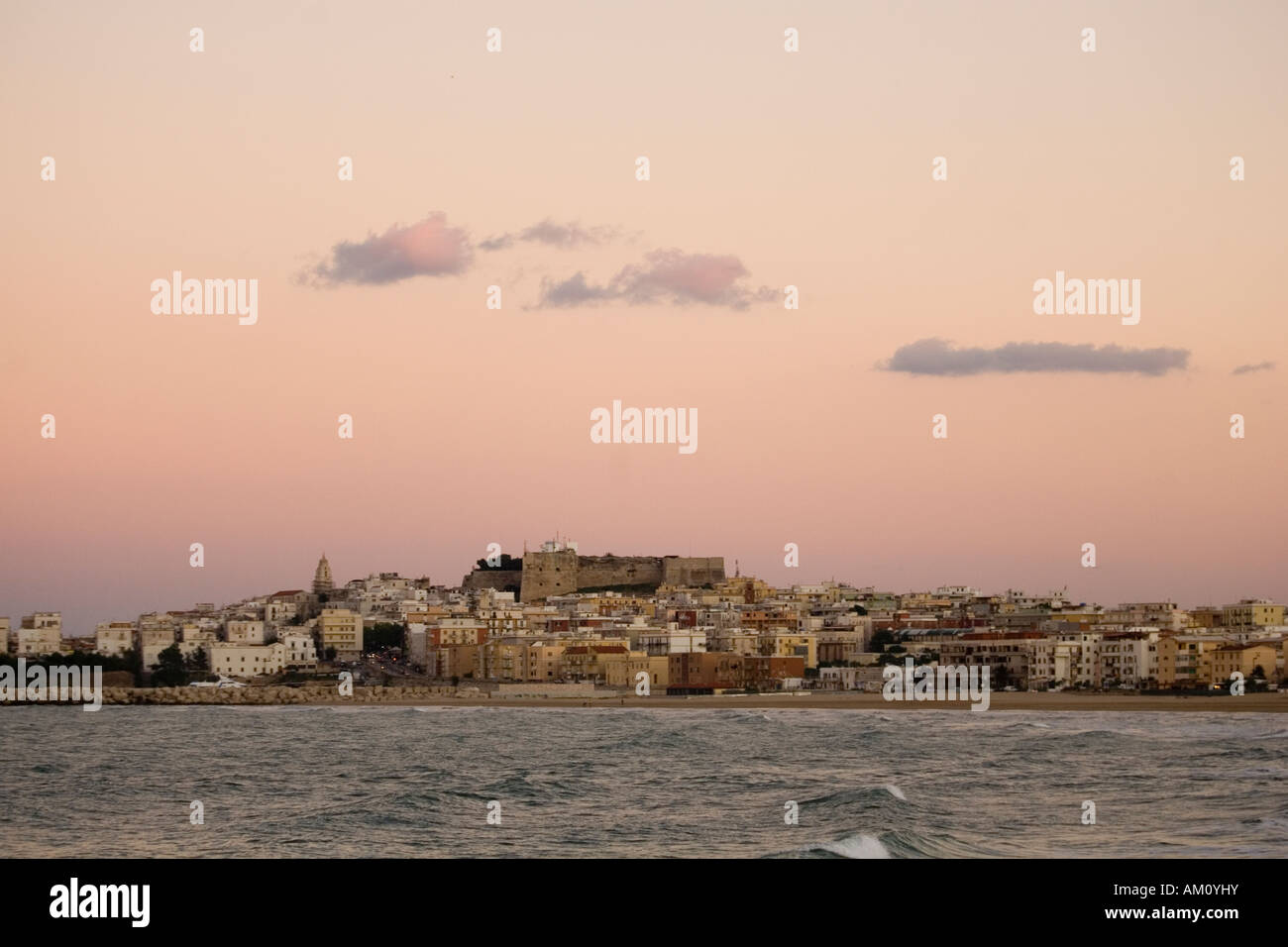 Sunset, Vieste, Gargano, Italy Stock Photo - Alamy