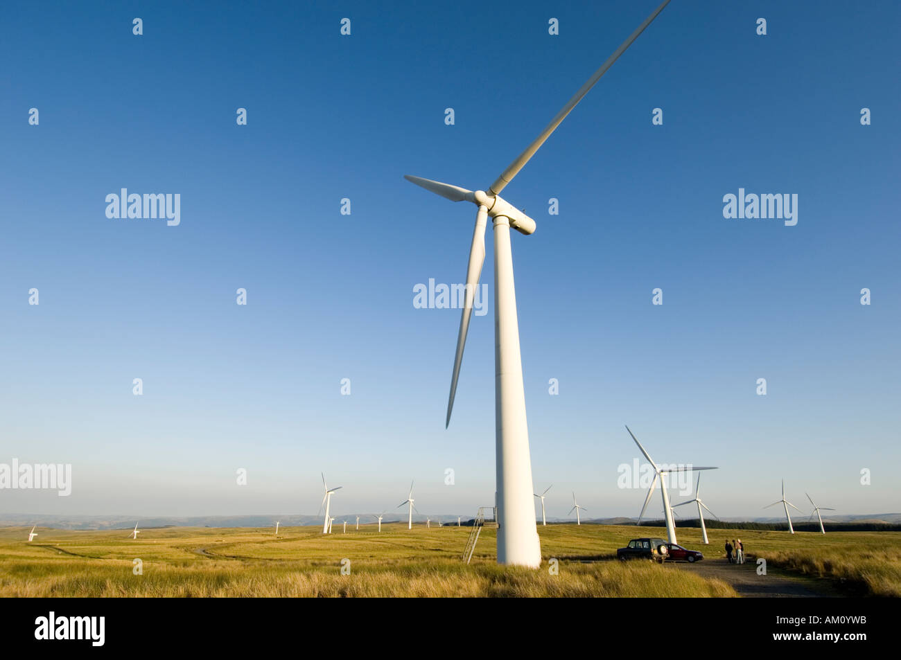 Wind turbine windmill carno wales hi-res stock photography and images ...
