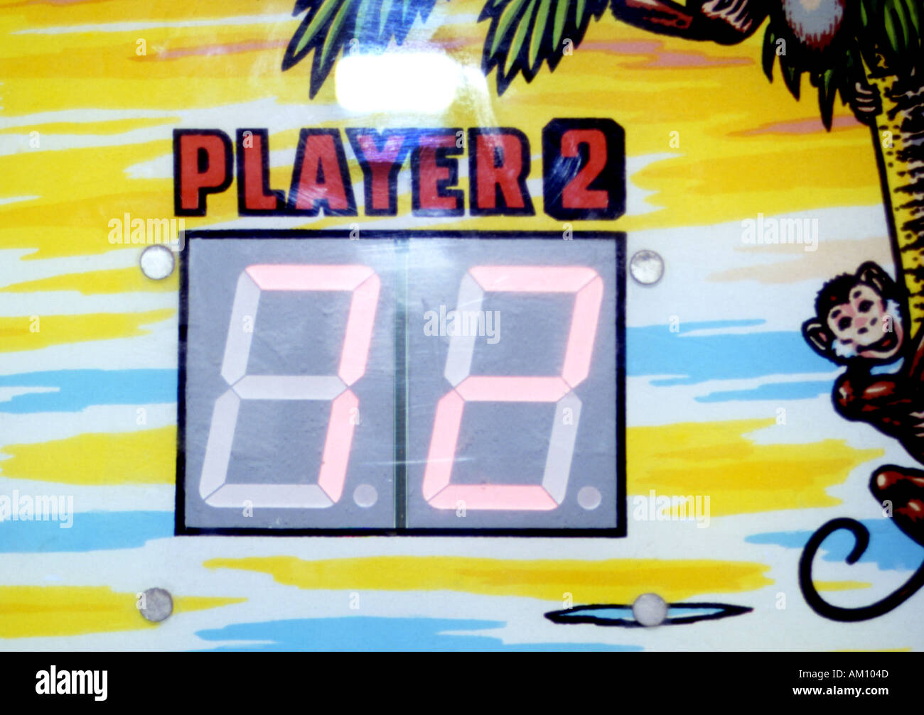 amusement arcade scoreboard Stock Photo - Alamy