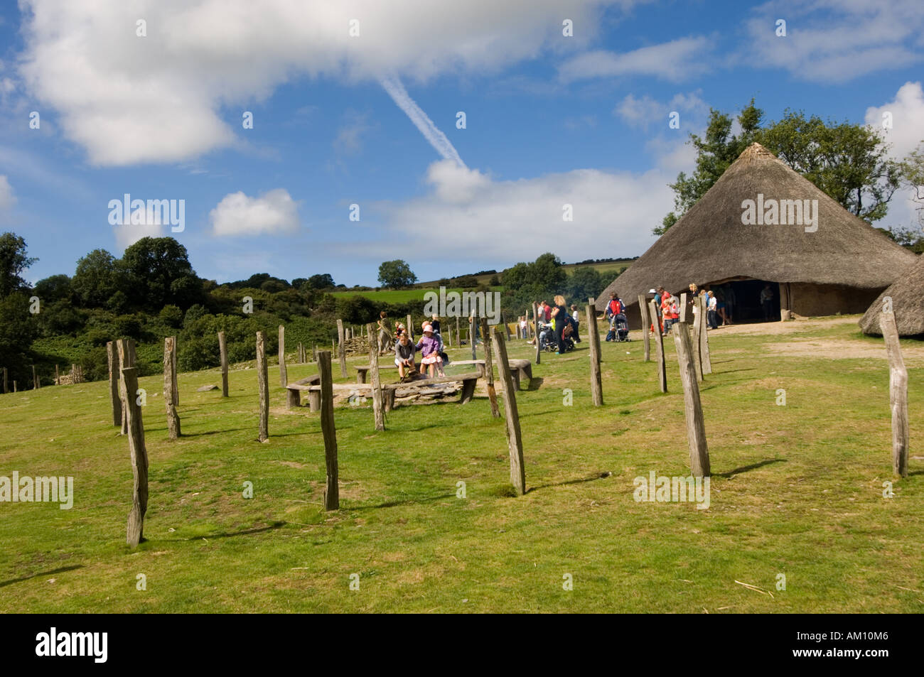 Castell Henllys reconstructed Iron Age celtic hill fort Pembrokeshire ...