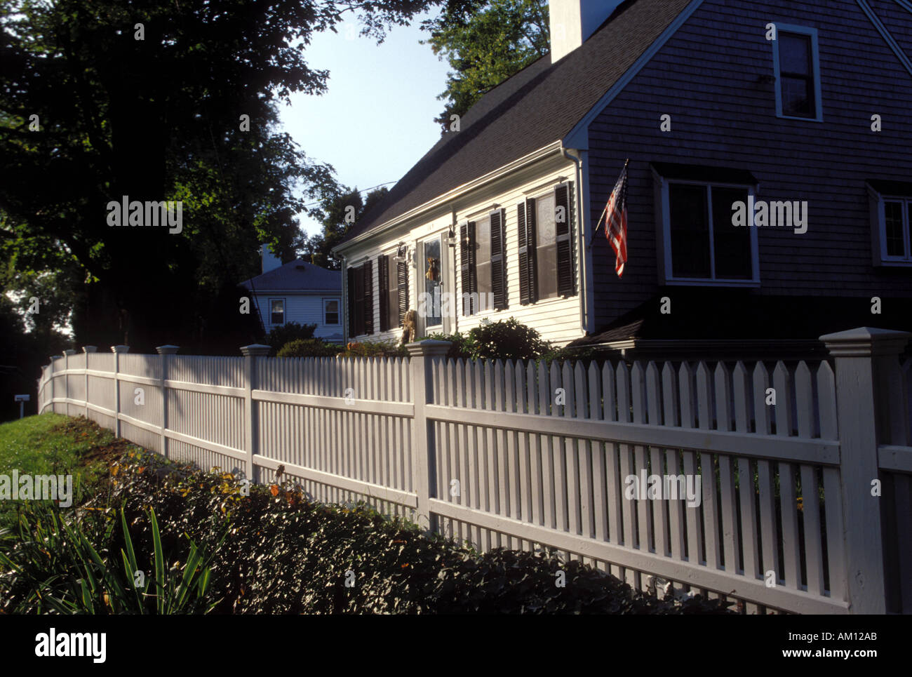 Typical New England Home Cape Cod MA Stock Photo - Alamy
