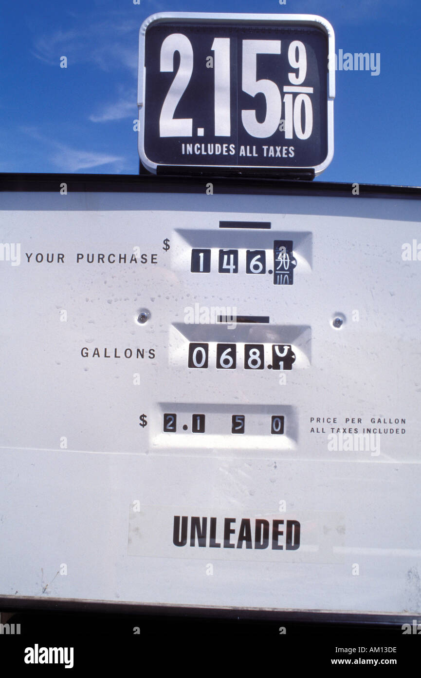 Vintage fuel pump signs hi-res stock photography and images - Alamy