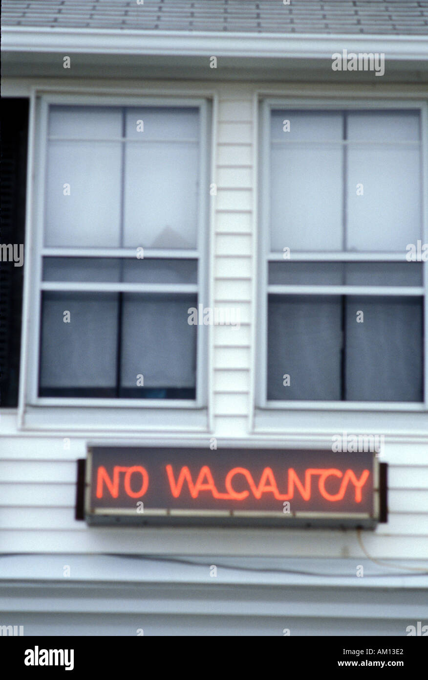 No Vacancy Sign at Motel Stock Photo - Alamy