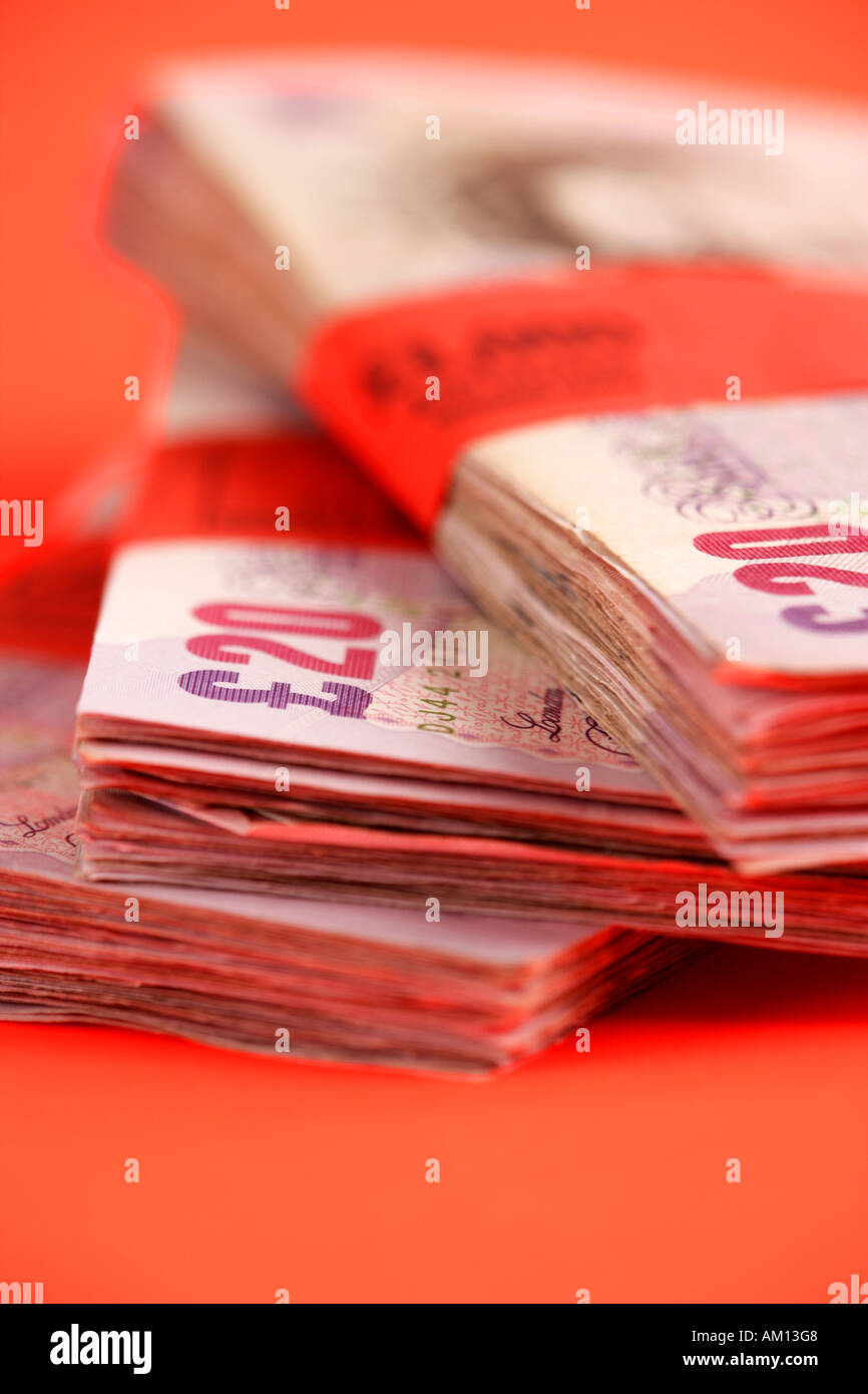 Uk banknotes wad hi-res stock photography and images - Alamy