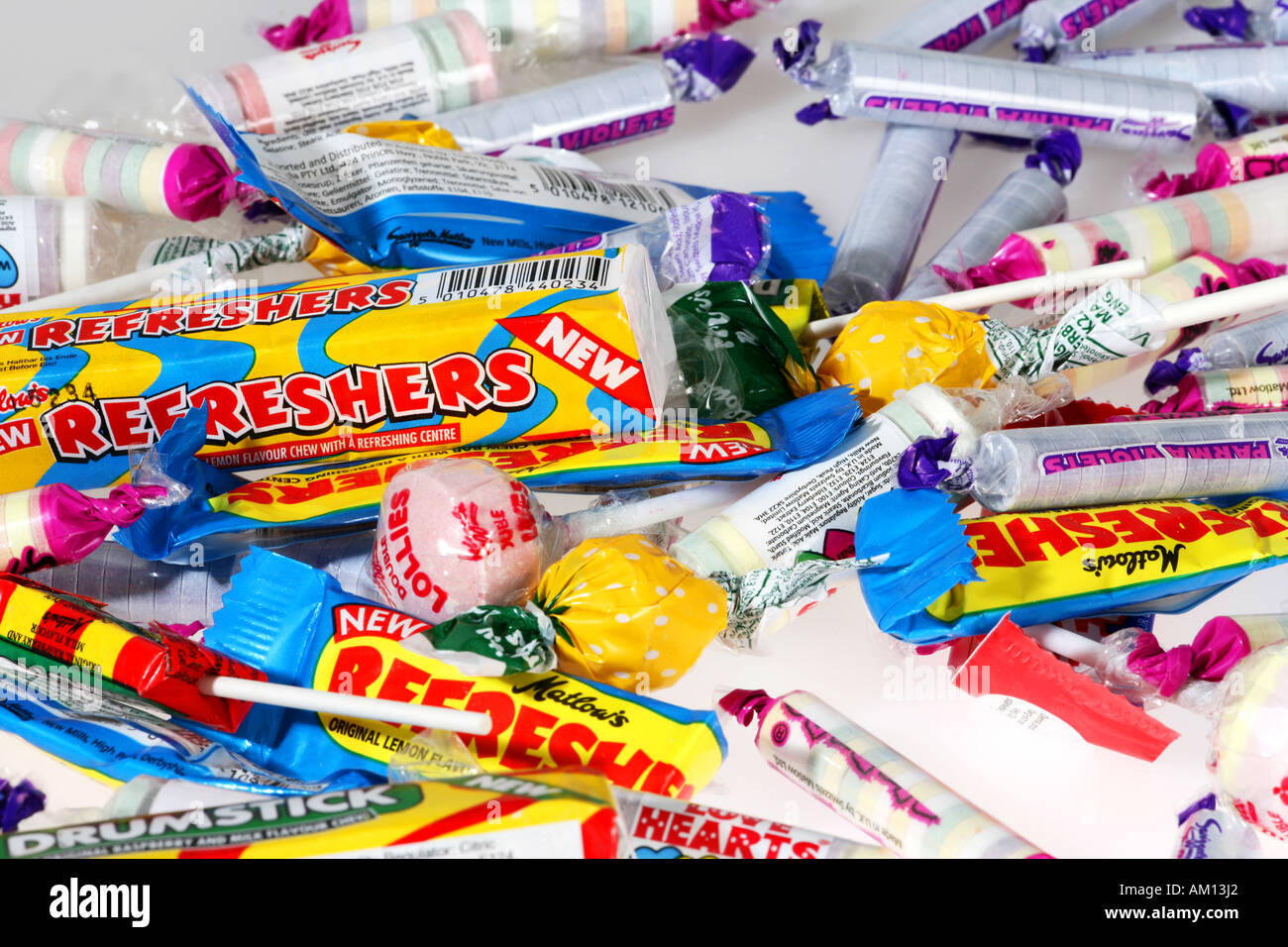 Pile of sweets confectionery Stock Photo - Alamy