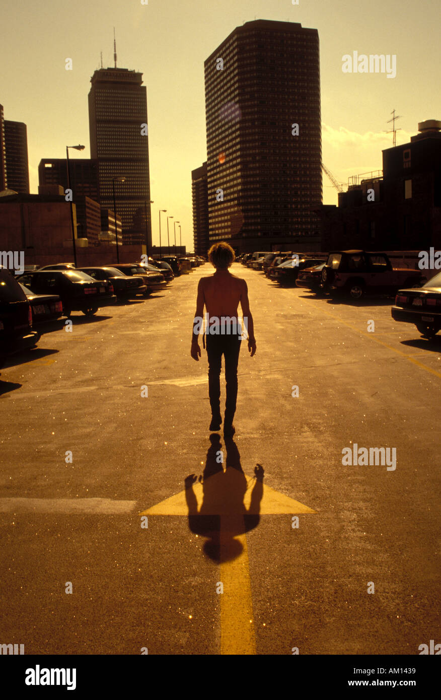 Man Walking in City Stock Photo - Alamy