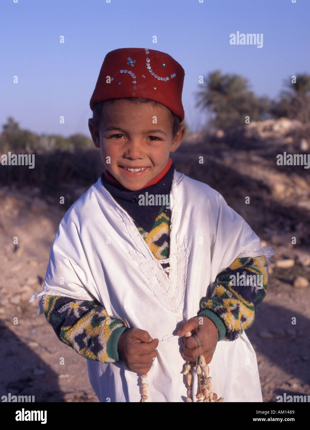 Tunisia Jerba child children boy people portrait Stock Photo - Alamy