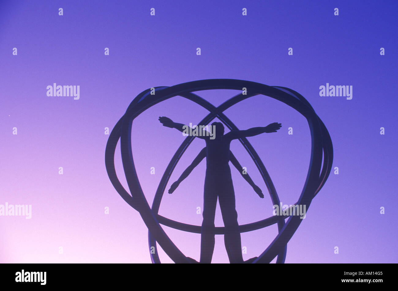 Sculpture dedicated to Christopher Columbus Denver Colorado Stock Photo ...