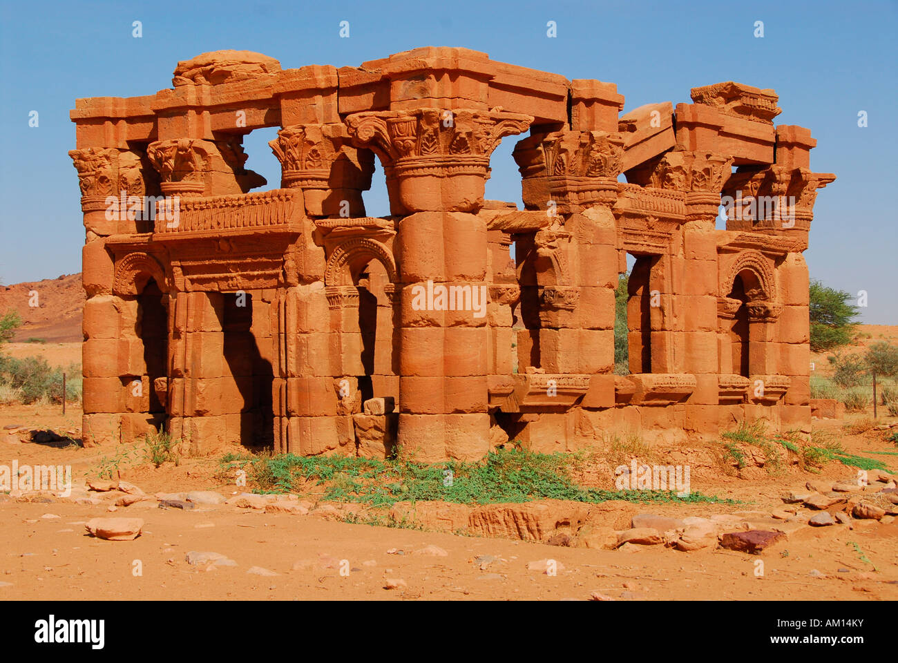 Roman kiosk, Naga, Sudan Stock Photo - Alamy