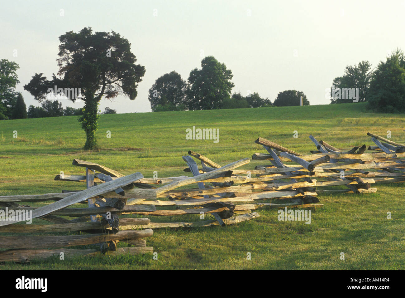 Split rail fence Appomattox Courthouse Historic National Park Virginia ...