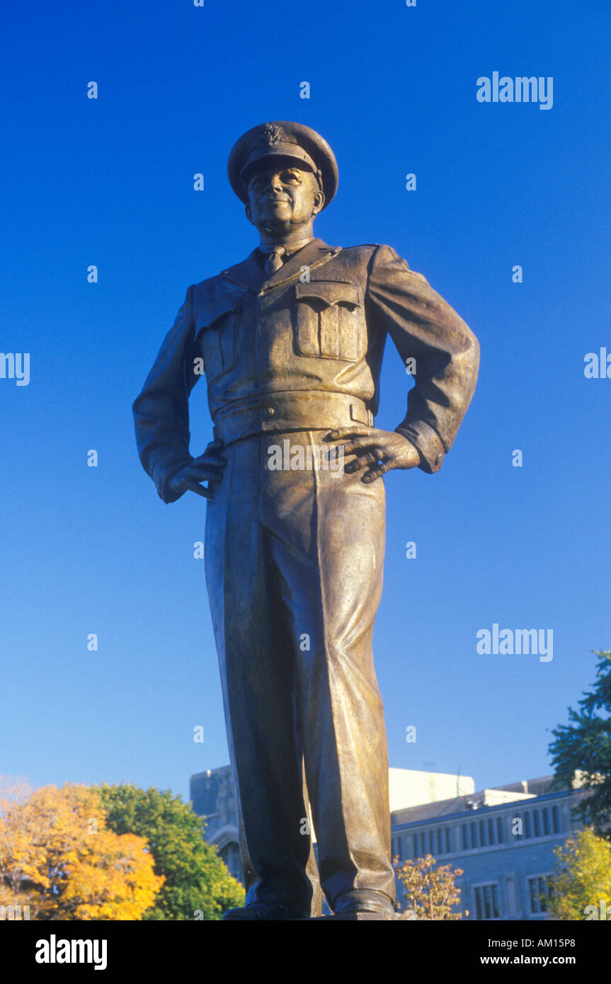 Statue of General Dwight D Eisenhower US Military Academy West Point ...