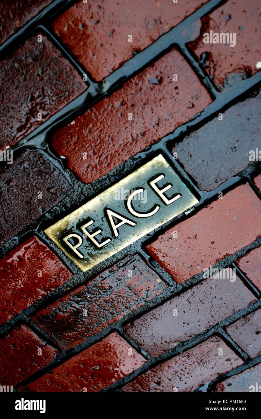 Peace time road sign hi-res stock photography and images - Alamy