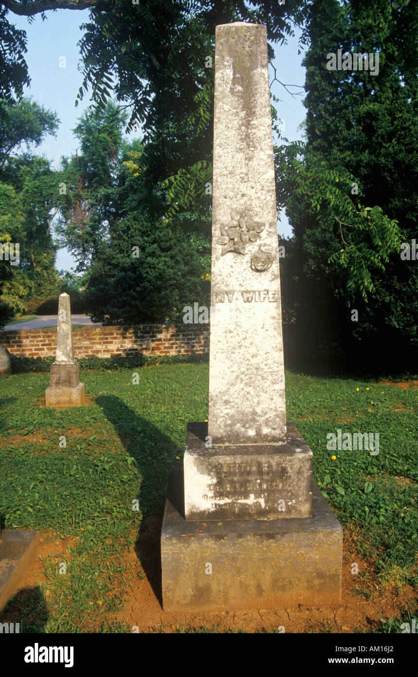 Grave marker of burial place for James and Dolly Madison Montpelier ...