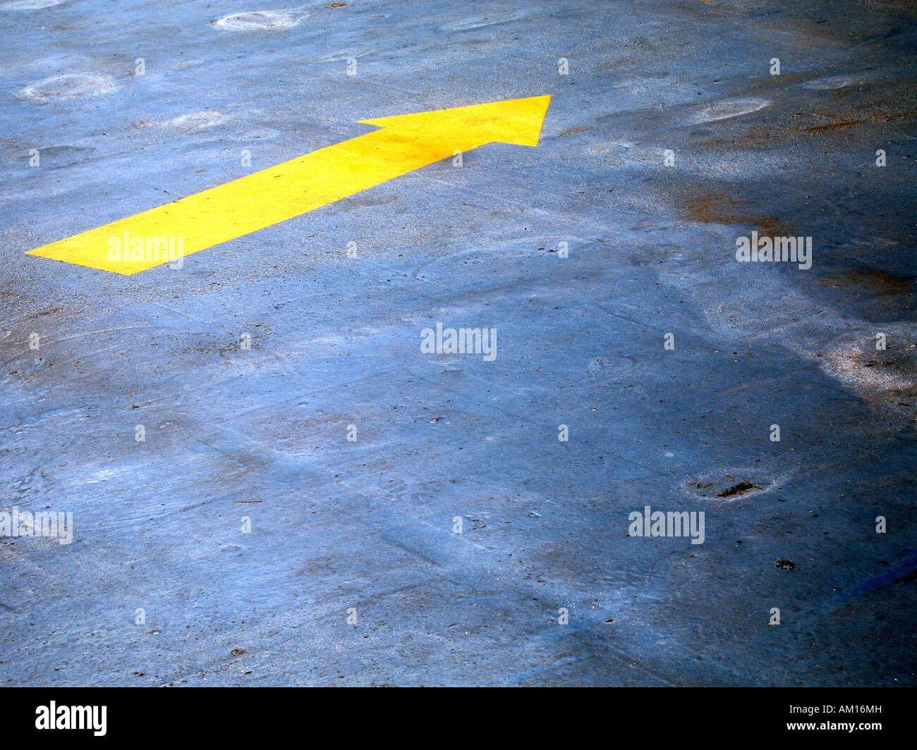 Direction arrow on a ship deck, Dover, Great Britain Stock Photo - Alamy