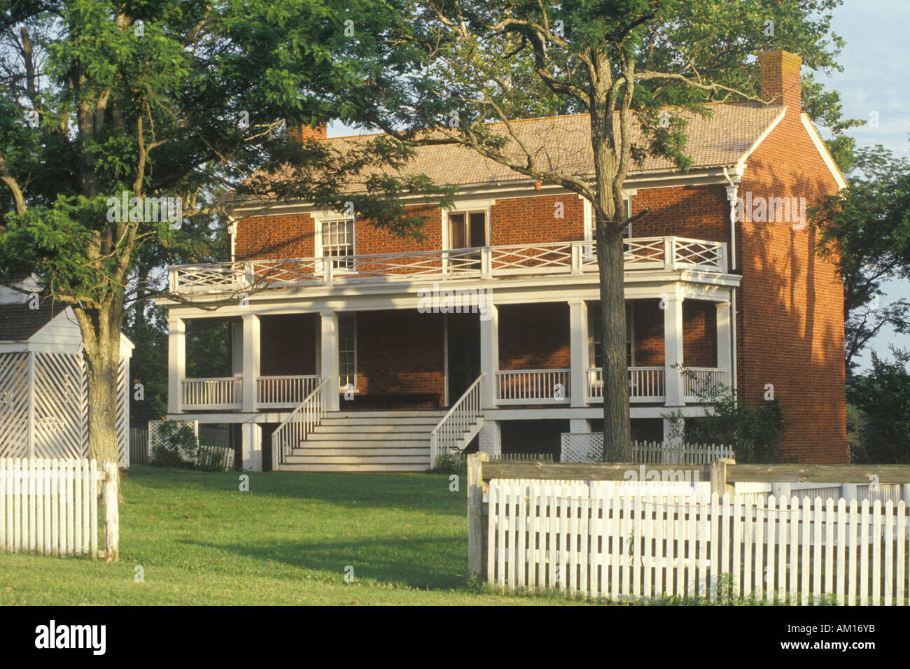 Courthouse known as the Mclean House at Appomattox Virginia site of ...