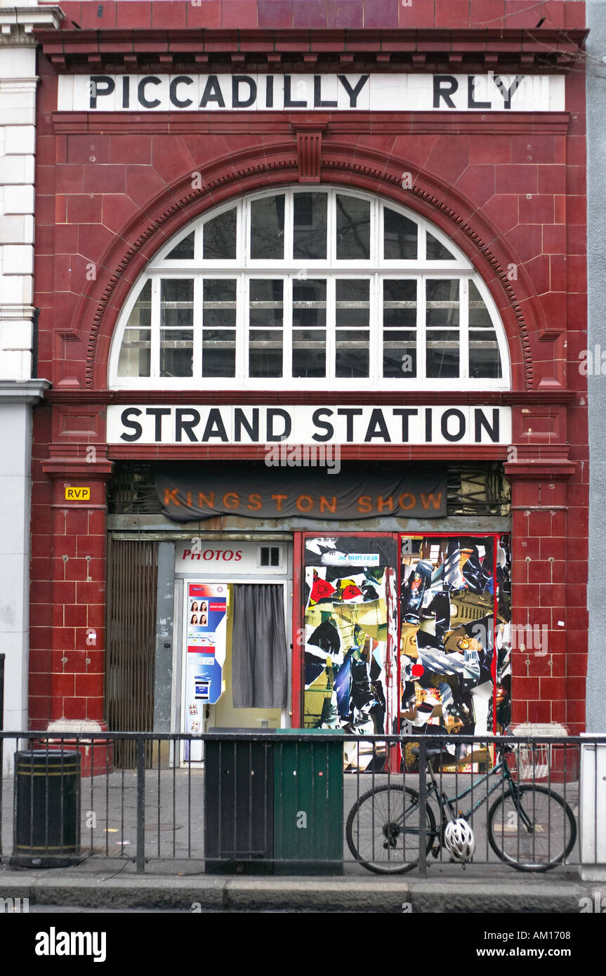The old Strand station London England UK Stock Photo - Alamy