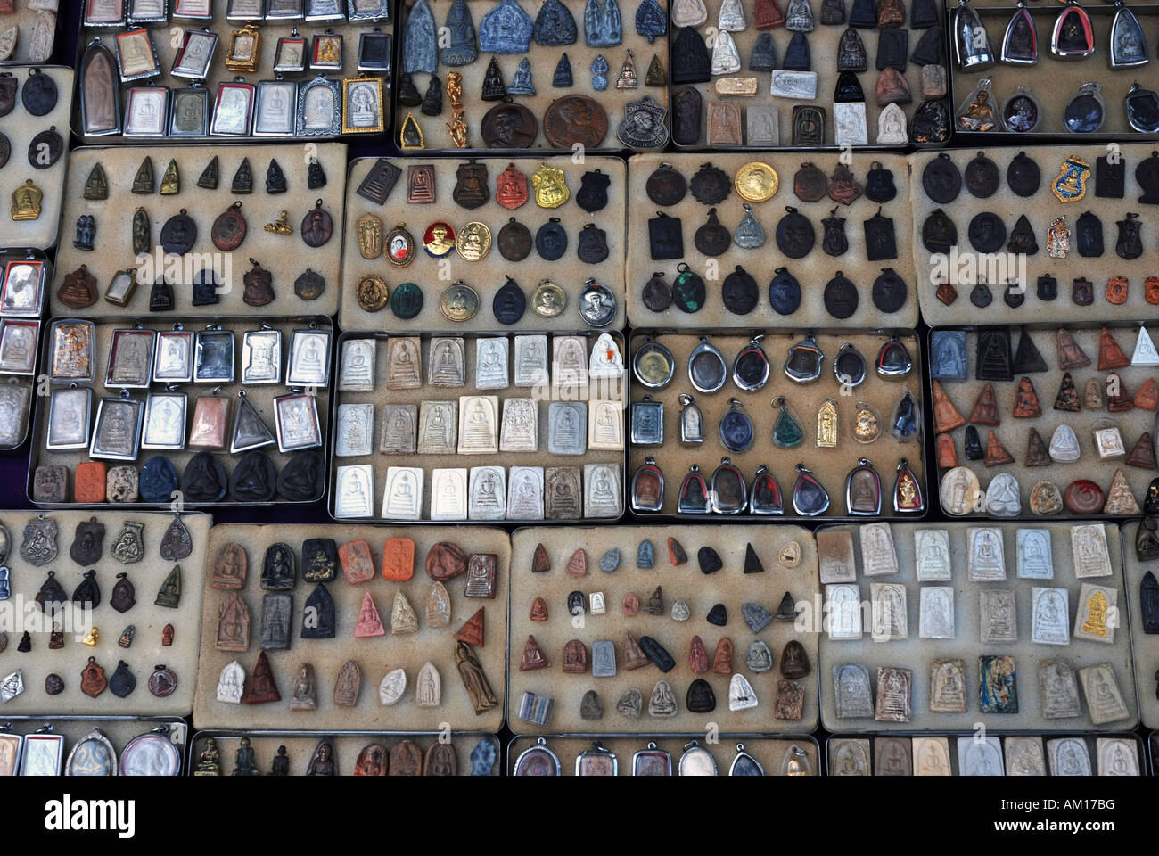 Amulet market, Bangkok, Thailand Stock Photo - Alamy