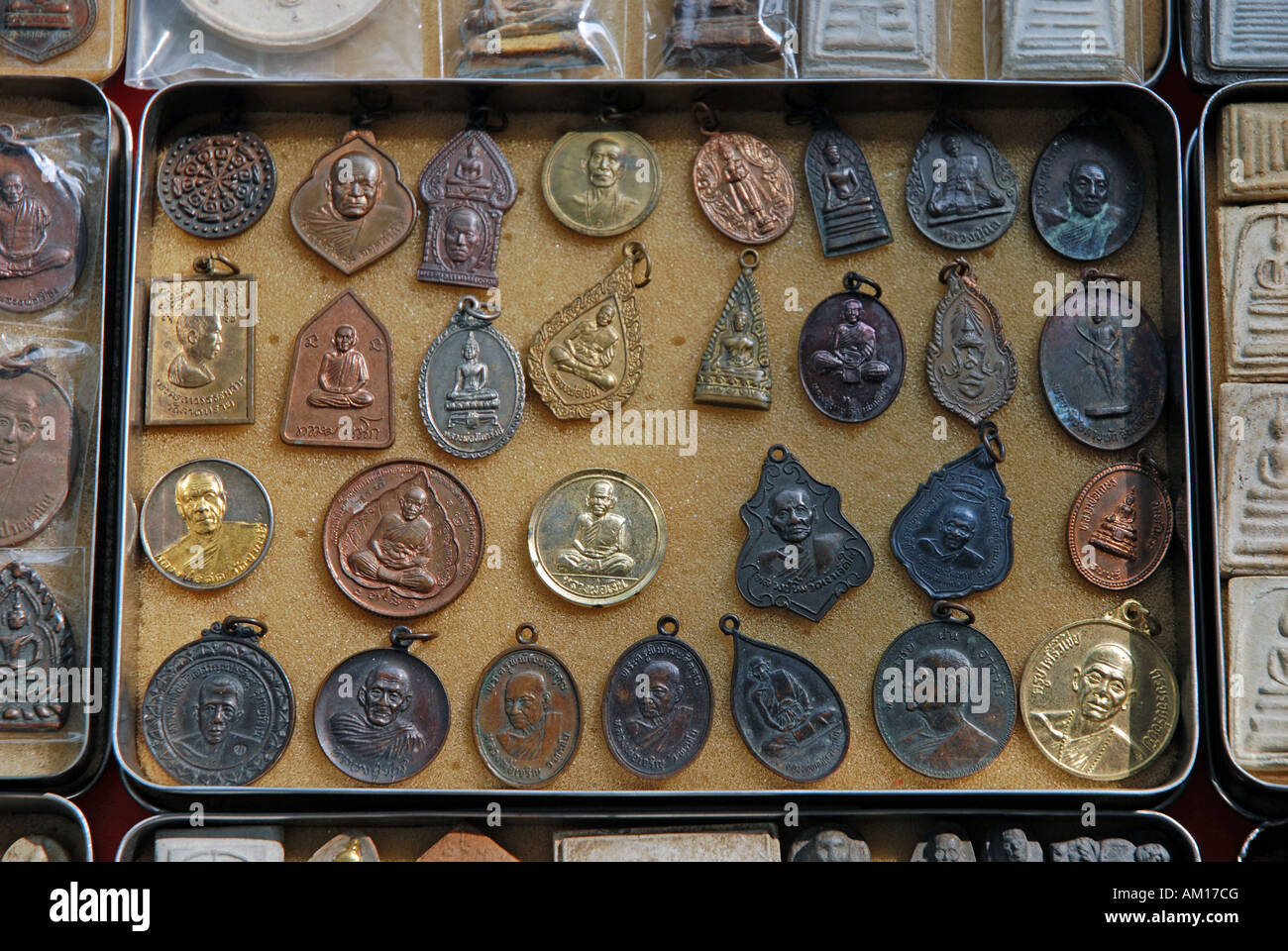 Amulet market, Bangkok, Thailand Stock Photo - Alamy